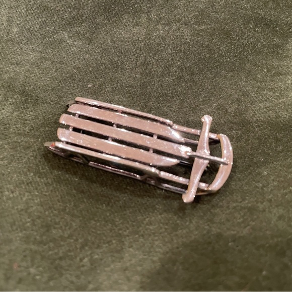 Jewelry | Sterling Silver Old Fashioned Christmas Snow Sled Pin ...